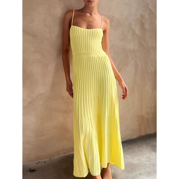 Commense | Dresses | Nwt Commense S Stretch Ribbed Jersey Knit Midi ...